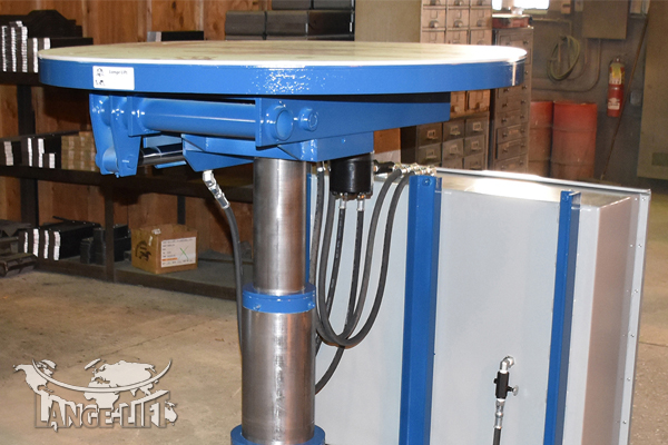 Custom 90º Tilting Lift Table #33368 - Explosion Proof | Lange Lift