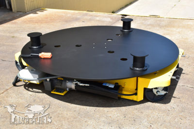 Custom Scissor Lift #33713 - Rotating Deck - Stand Offs | Lange Lift