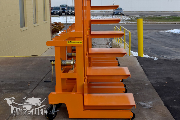 Custom Mobile Lift Cart #33271-76 - Hand Winch | Lange Lift