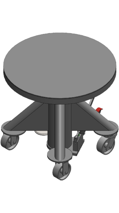 30-inch Round Hydraulic Lift Table - Manual - US Made | Lange Lift