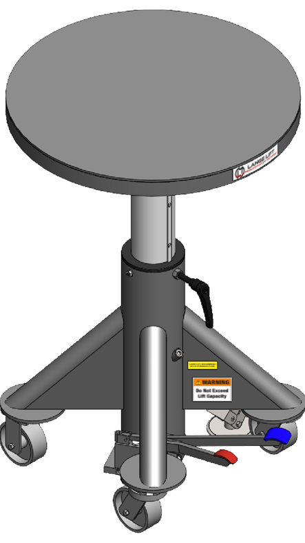 30-inch Round Hydraulic Lift Table - Manual - US Made | Lange Lift