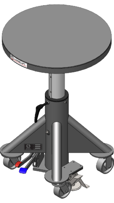 30-inch Round Hydraulic Lift Table - Manual - US Made | Lange Lift