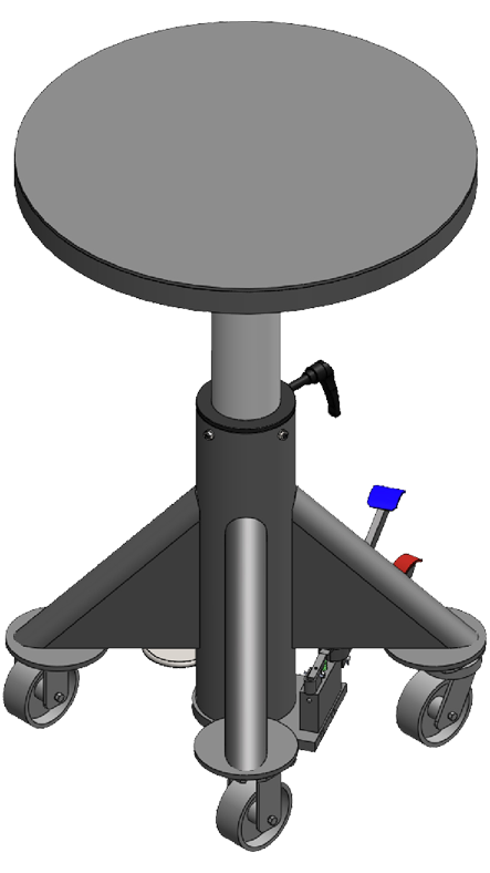 30-inch Round Hydraulic Lift Table - Manual - US Made | Lange Lift