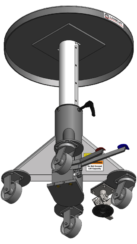 30-inch Round Hydraulic Lift Table - Manual - US Made | Lange Lift