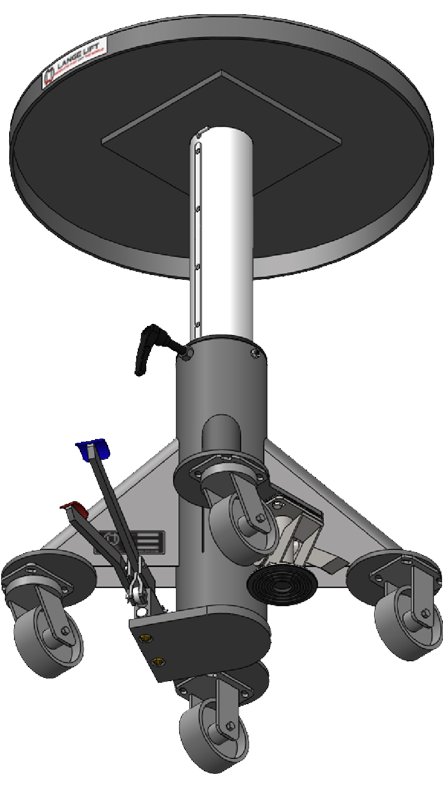30-inch Round Hydraulic Lift Table - Manual - US Made | Lange Lift