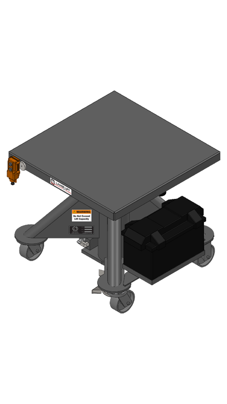 24-inch Hydraulic Lift Table - Battery Powered - US Made | Lange Lift