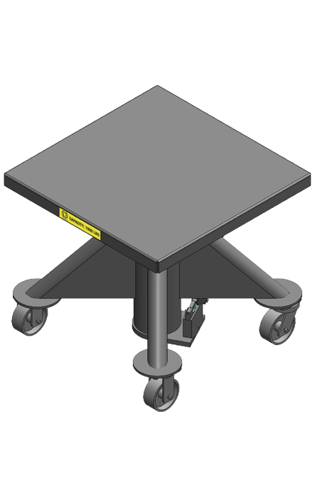 24-inch Hydraulic Lift Table - Manual Foot Pump - US Made | Lange Lift