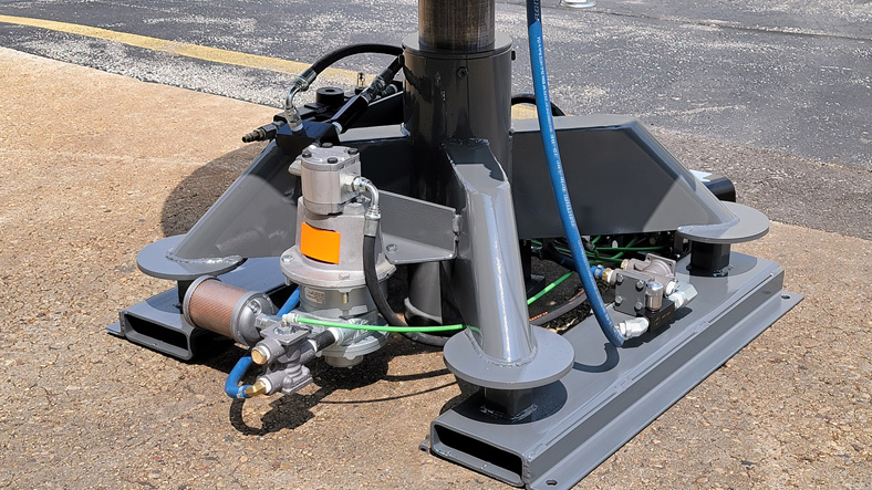 Custom Air Powered Lift & Rotate Hydraulic Table #38220