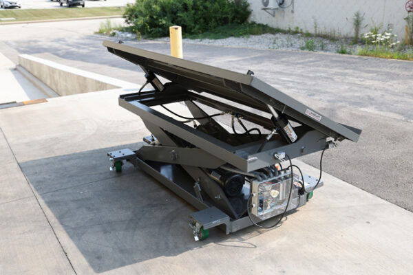 Custom Hydraulic Tilting Scissor Lift for Aerospace | Lange Lift