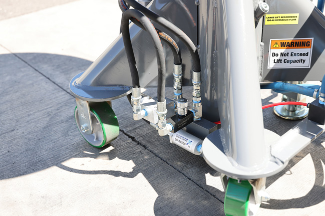 Modified Air Powered Hydraulic Lift Table #40567 for Aerospace