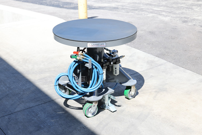 Modified Air Powered Hydraulic Lift Table #40567 for Aerospace