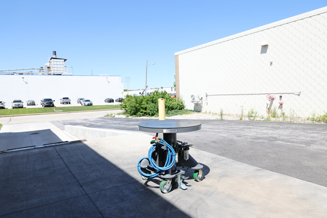 Modified Air Powered Hydraulic Lift Table #40567 for Aerospace