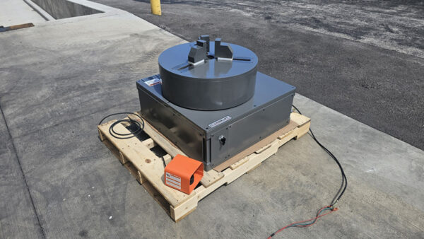Air Powered, Pneumatic Clamping Turntable for Custom Parts