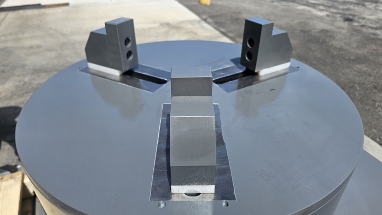 Air Powered, Pneumatic Clamping Turntable for Custom Parts